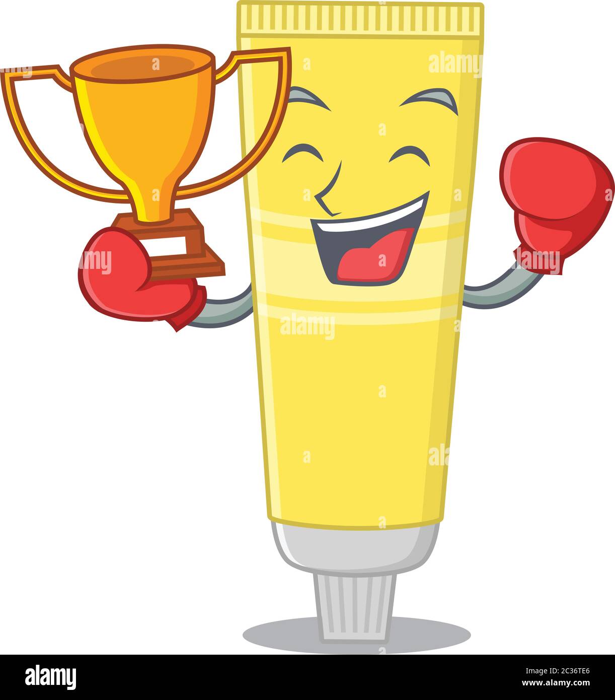 Fabulous boxing winner of hair dye caricature design style Stock Vector ...