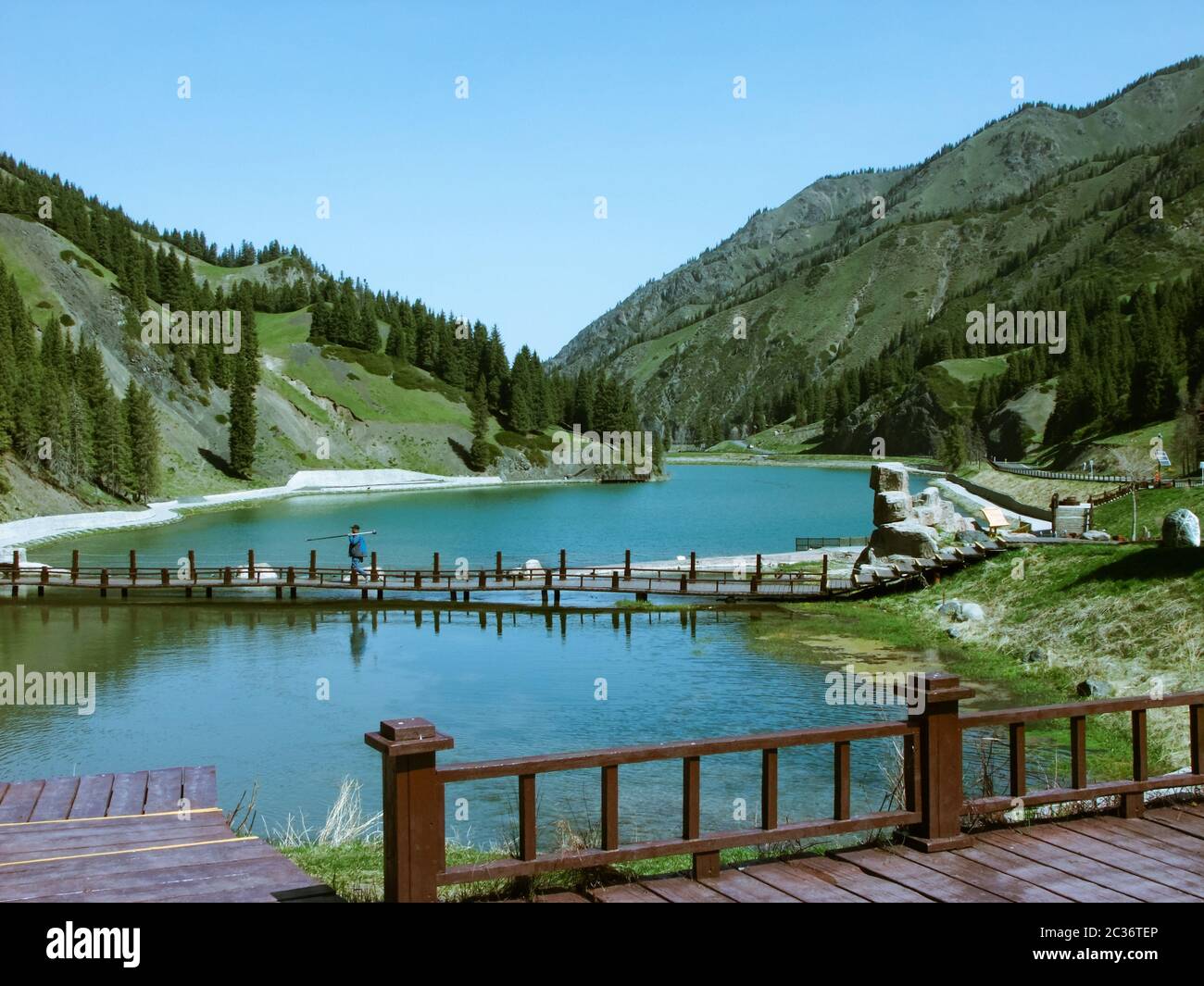 Scenery of kuytun river in the Dushanzi Grand Canyon in Xinjiang China ...