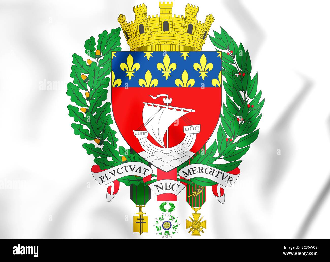 Paris coat of arms illustration hi-res stock photography and images - Alamy