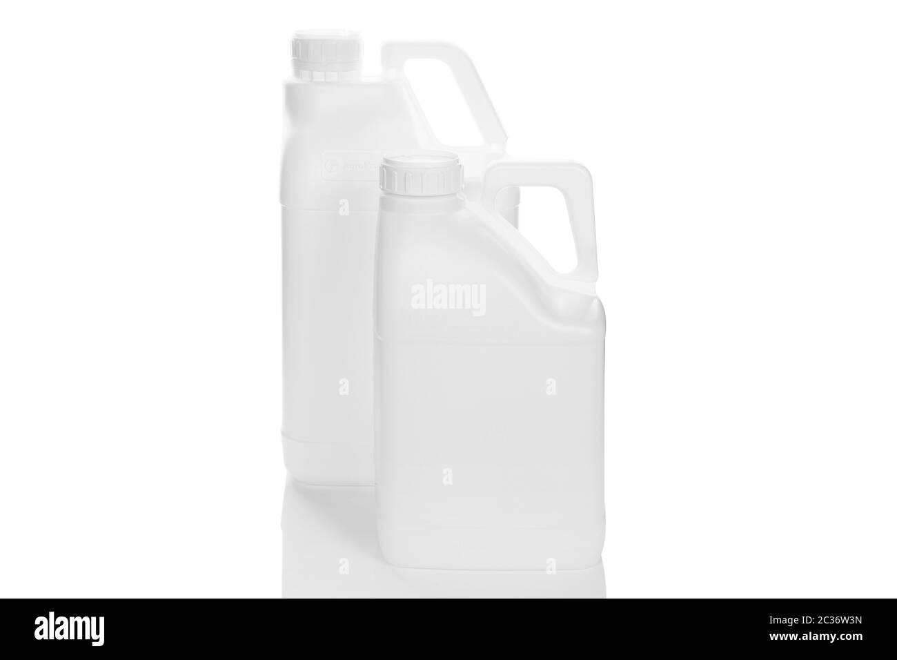White containers on white background Stock Photo - Alamy