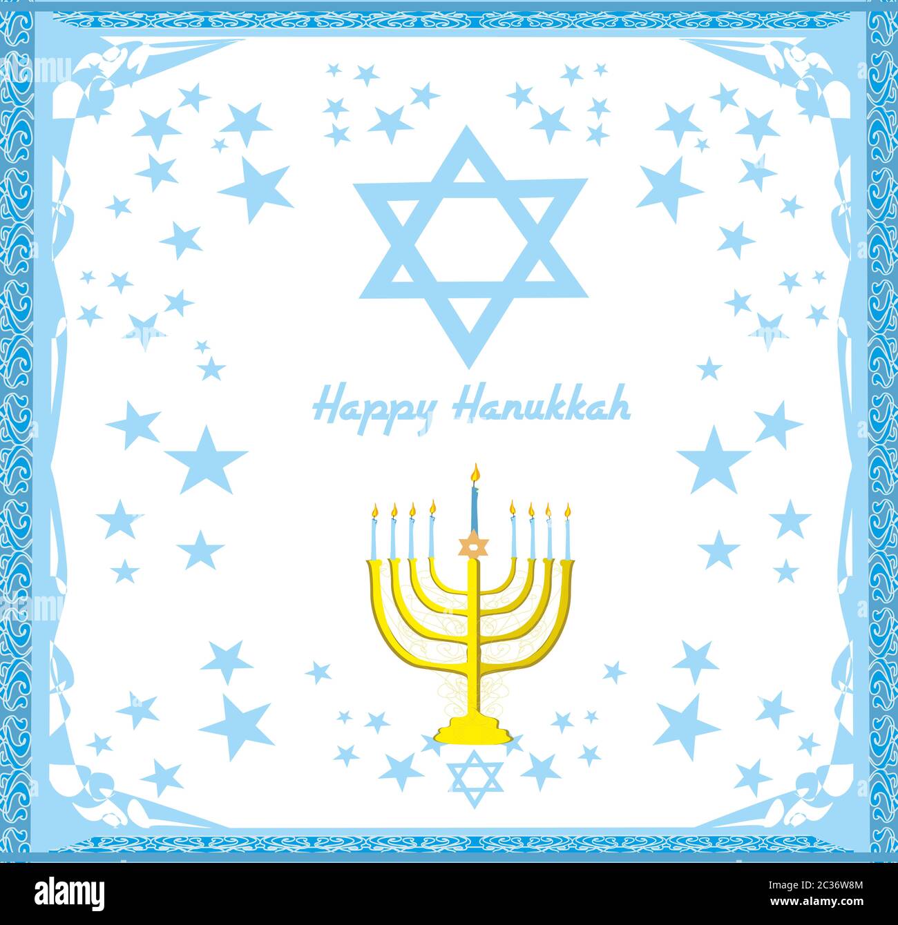 Hanukkah Greeting Card Stock Photo - Alamy
