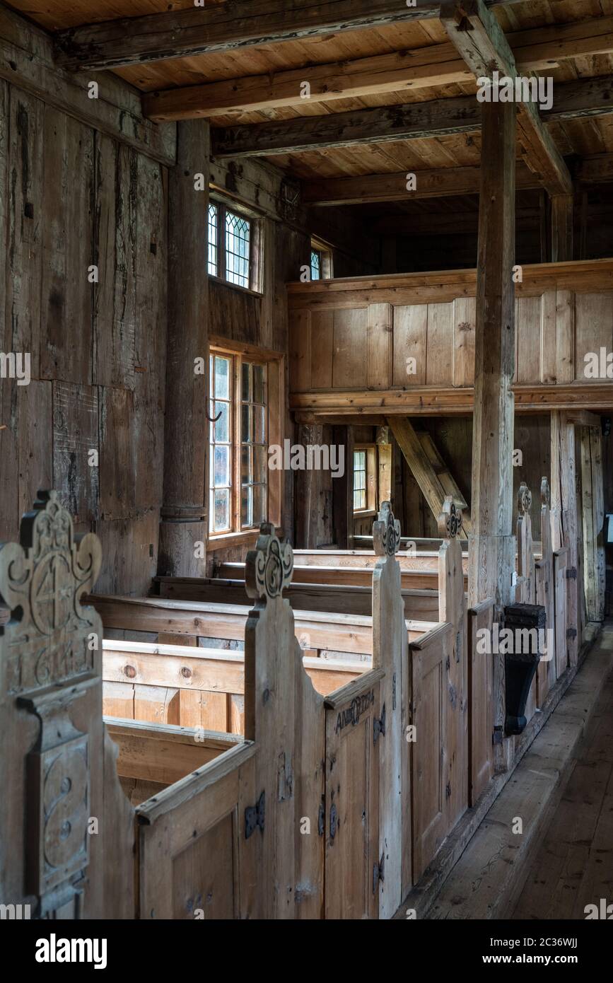 Stave church in Rødven, Norway Stock Photo - Alamy