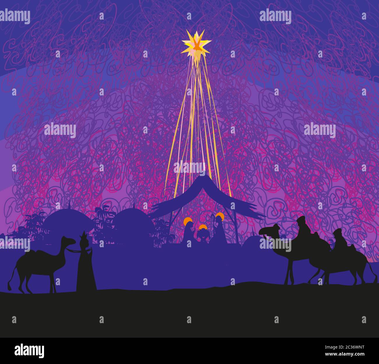 Birth Of Jesus Bethlehem Frame High Resolution Stock Photography and ...