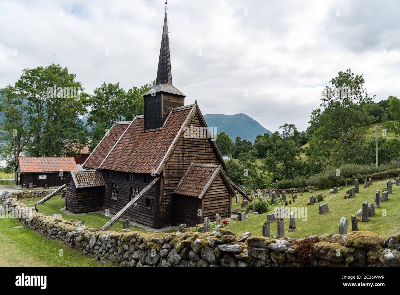 Stave church in Rødven, Norway Stock Photo - Alamy