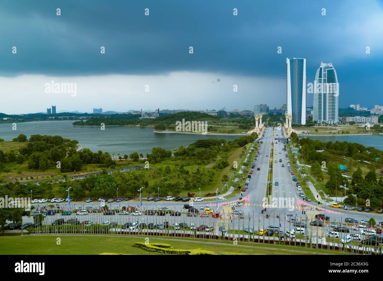 The Seri Gemilang bridge, one of the landmark infrastructure in ...
