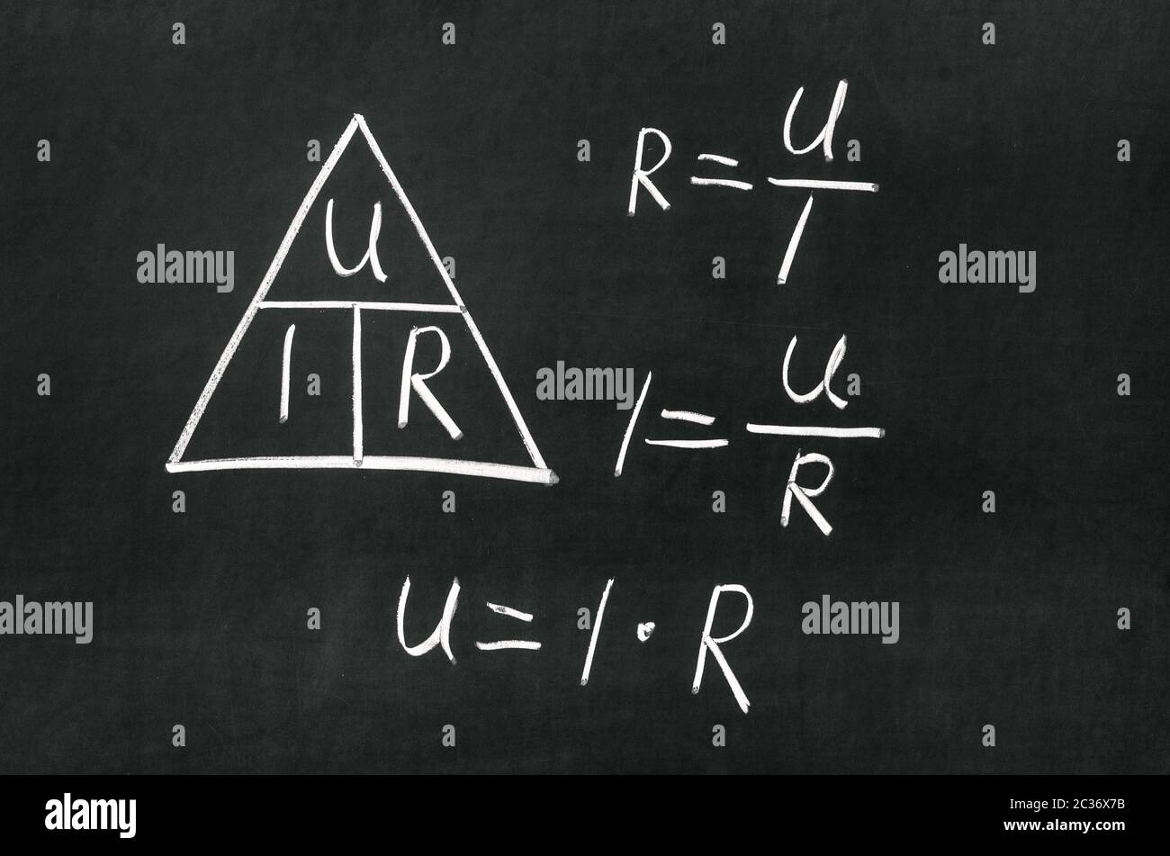 Ohm's law triangle hi-res stock photography and images - Alamy
