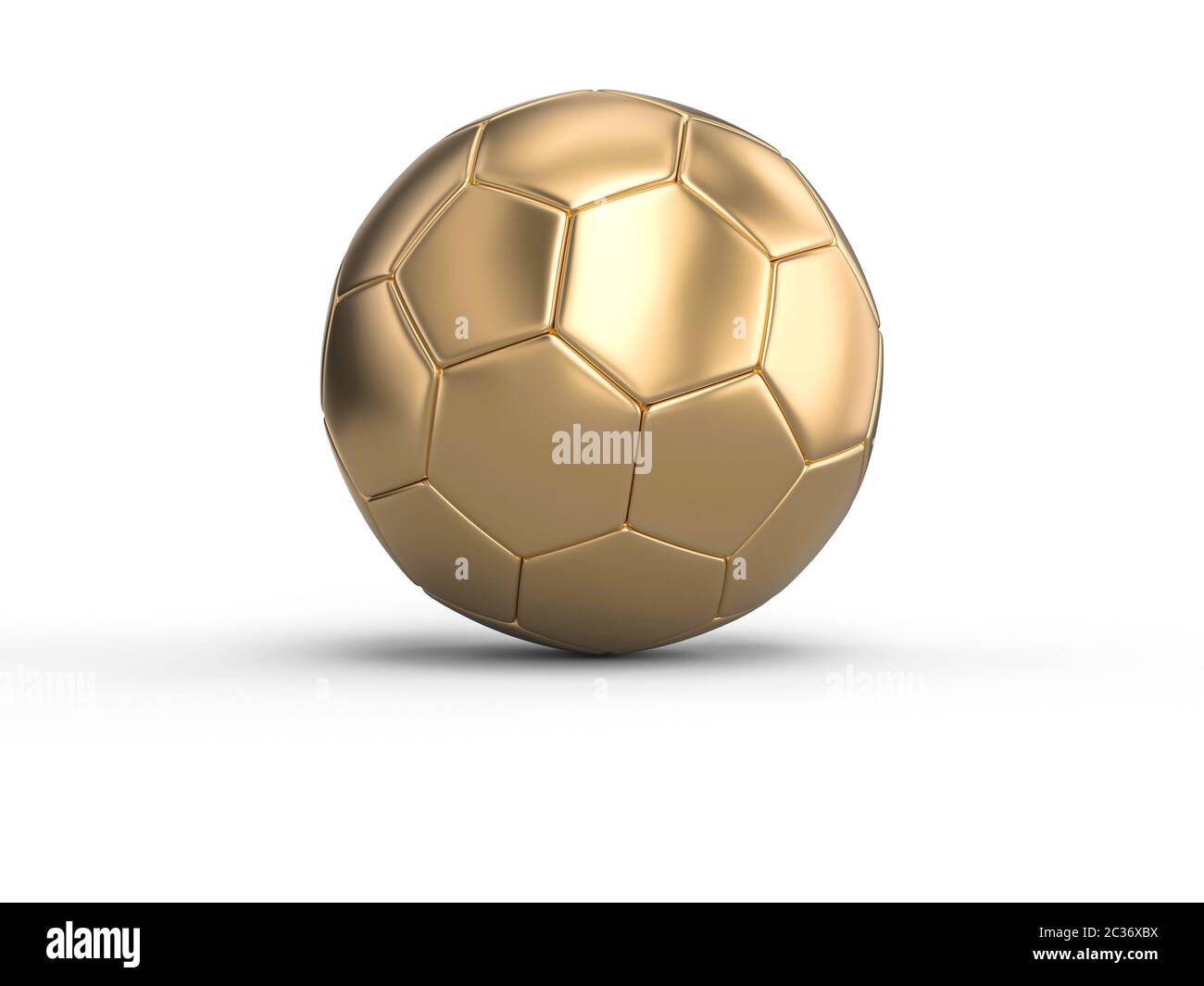 handball gold ball on a white background. 3d image render Stock Photo ...