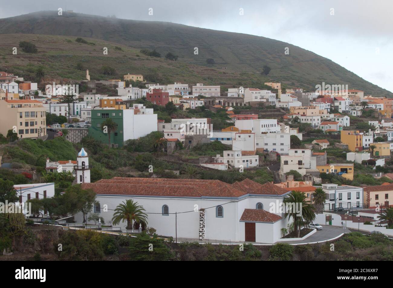 City of Valverde in the island of El Hierro. Canary Islands. Spain ...