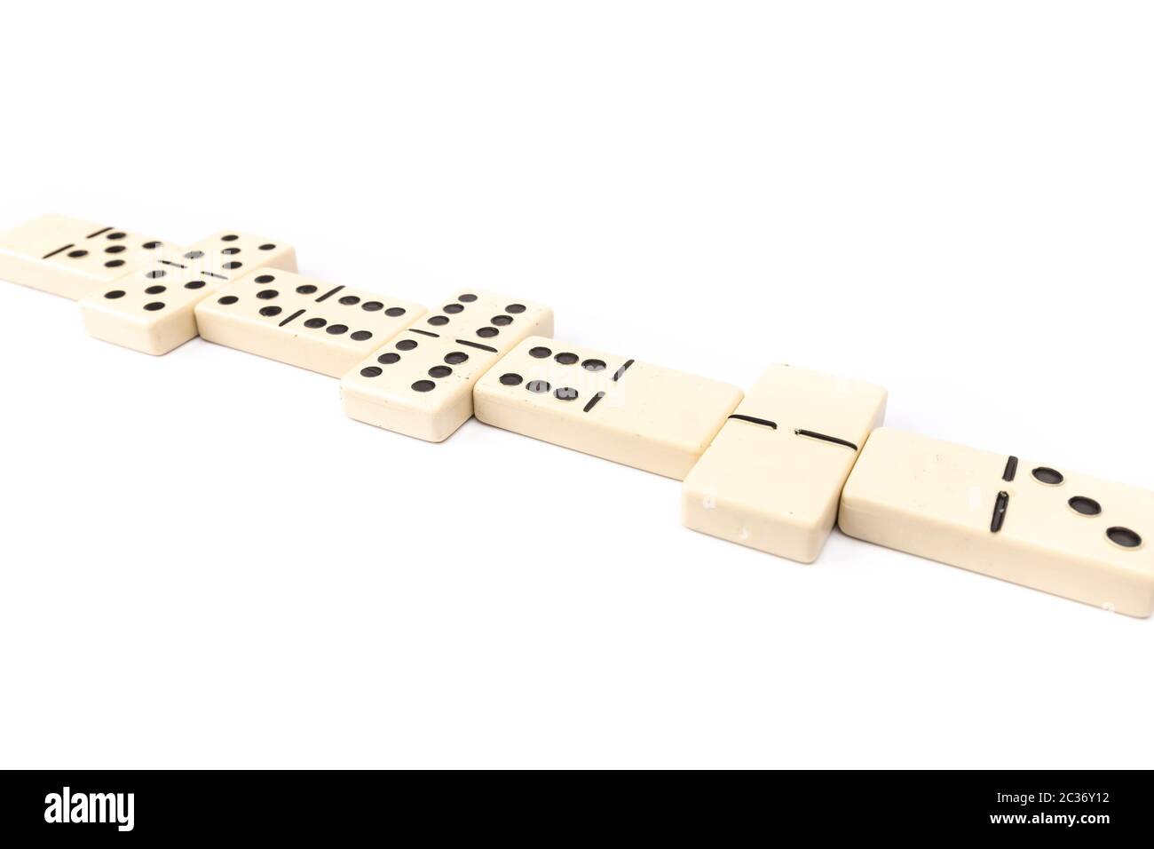 game dominoes rectangular bottom plastic range of the white background ...