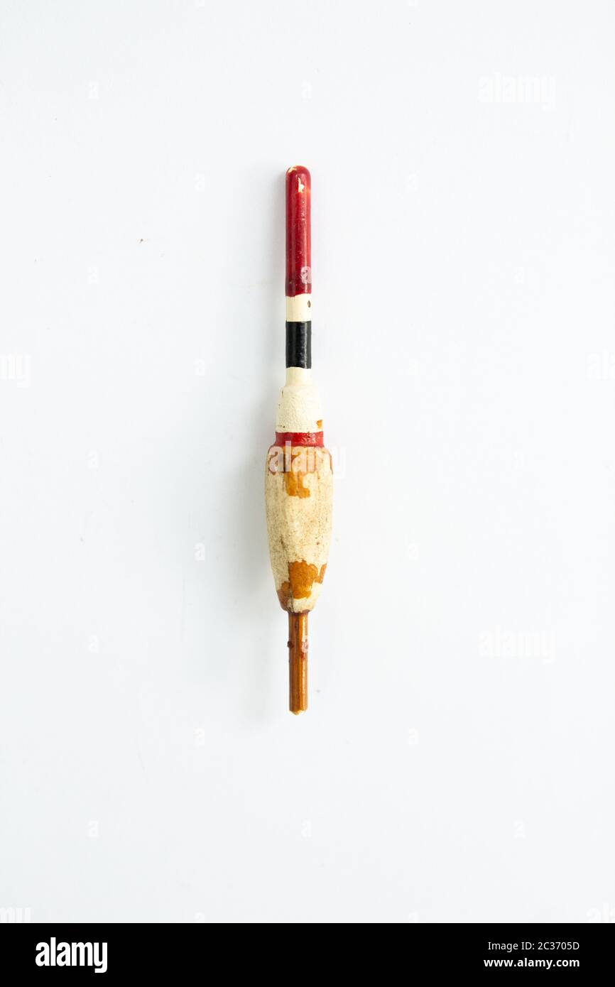 fishing float on white background Stock Photo - Alamy