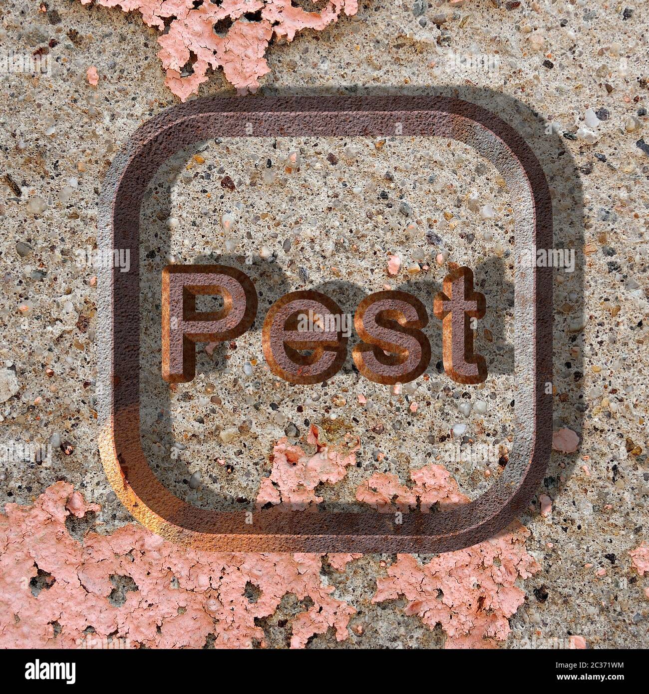 Pest - Word or text as 3D illustration, 3D rendering Stock Photo - Alamy