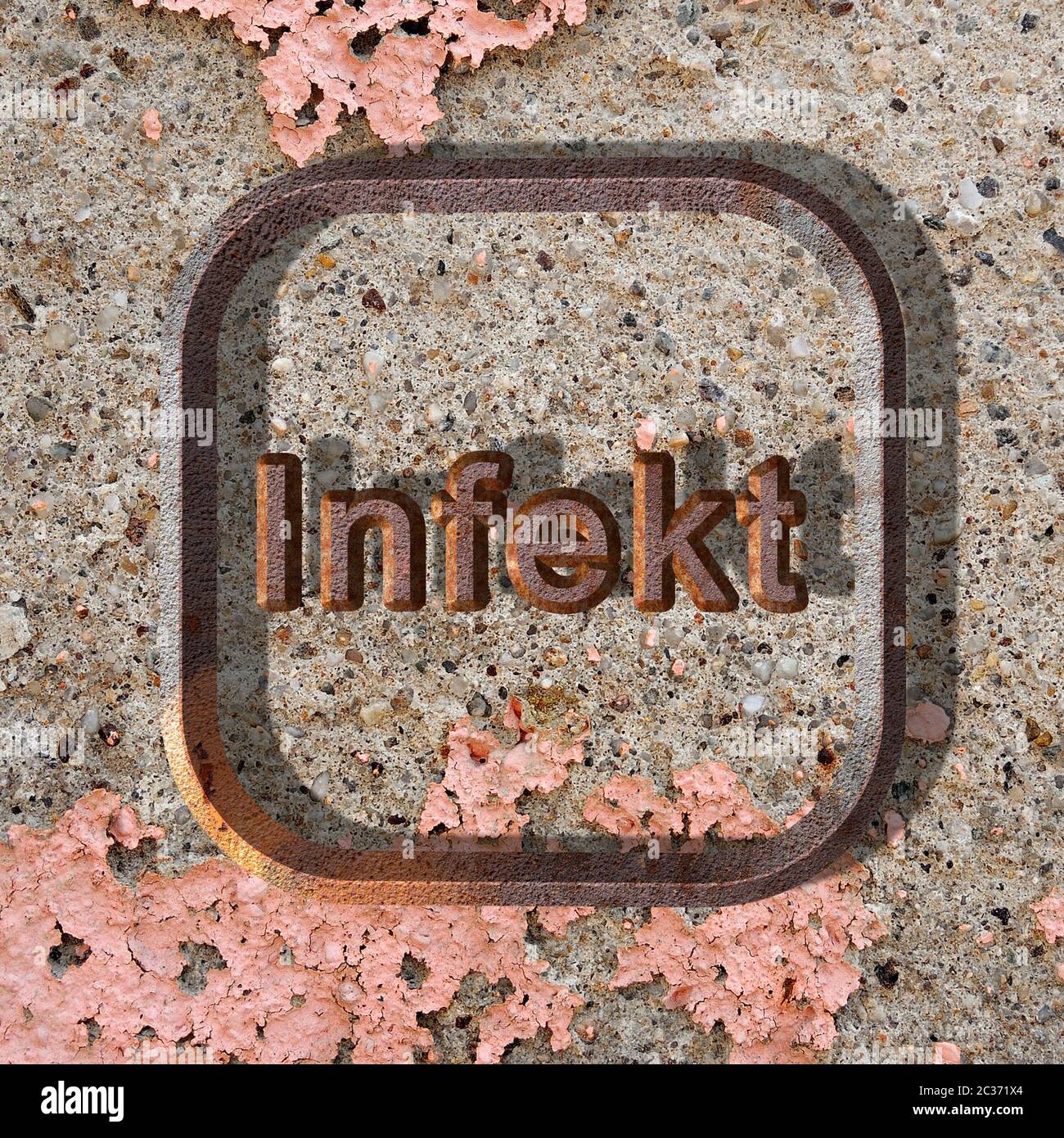 Infection - Word or text as 3D illustration, 3D rendering Stock Photo ...