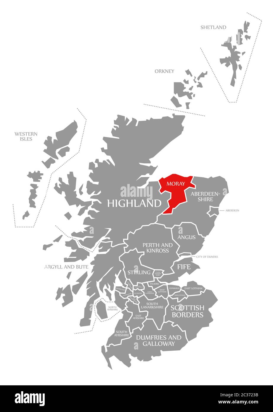 Map of uk scotland highlight hi-res stock photography and images - Alamy