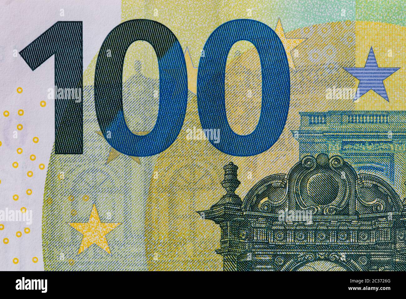 closeup of 100 euro banknote Stock Photo - Alamy