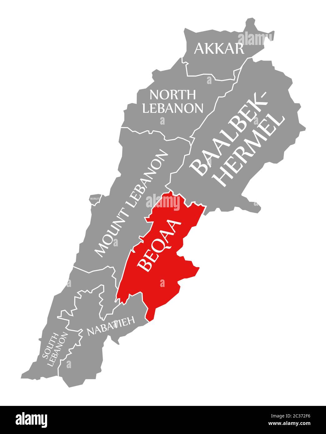 Lebanon map simple border hi-res stock photography and images - Alamy