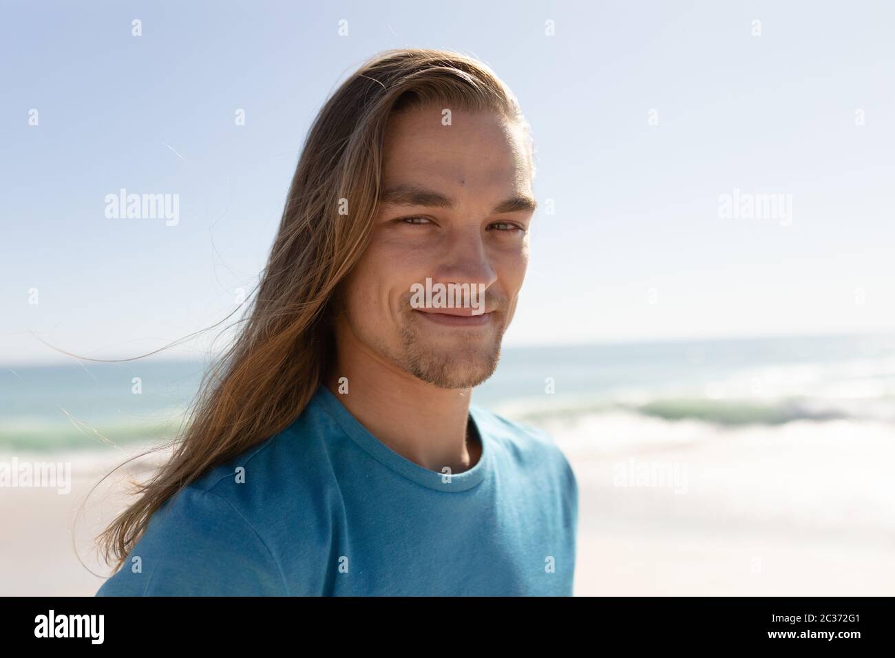 Portrait young man on tropical hi-res stock photography and images - Alamy