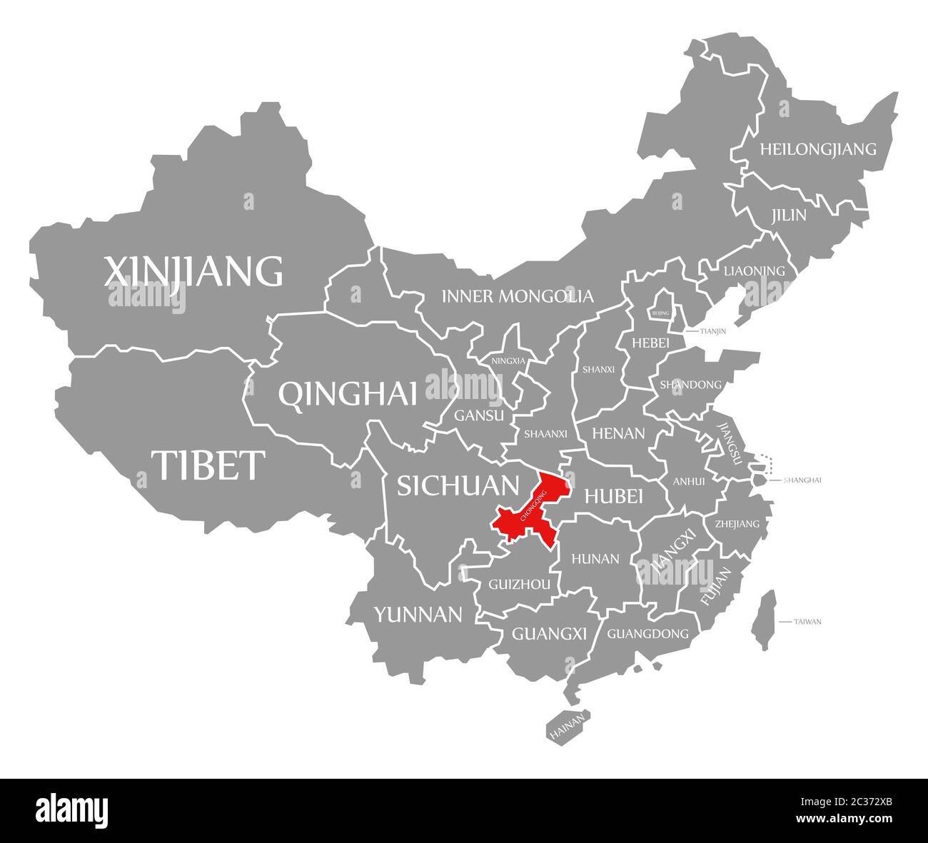 Chongqing map hi-res stock photography and images - Alamy Chongqing map hi-res stock photography and images - Alamy