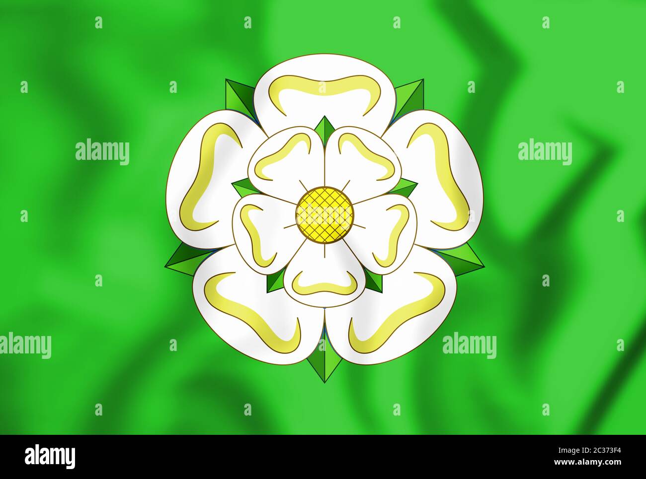 3D Flag of North Yorkshire County, England. 3D Illustration Stock Photo ...