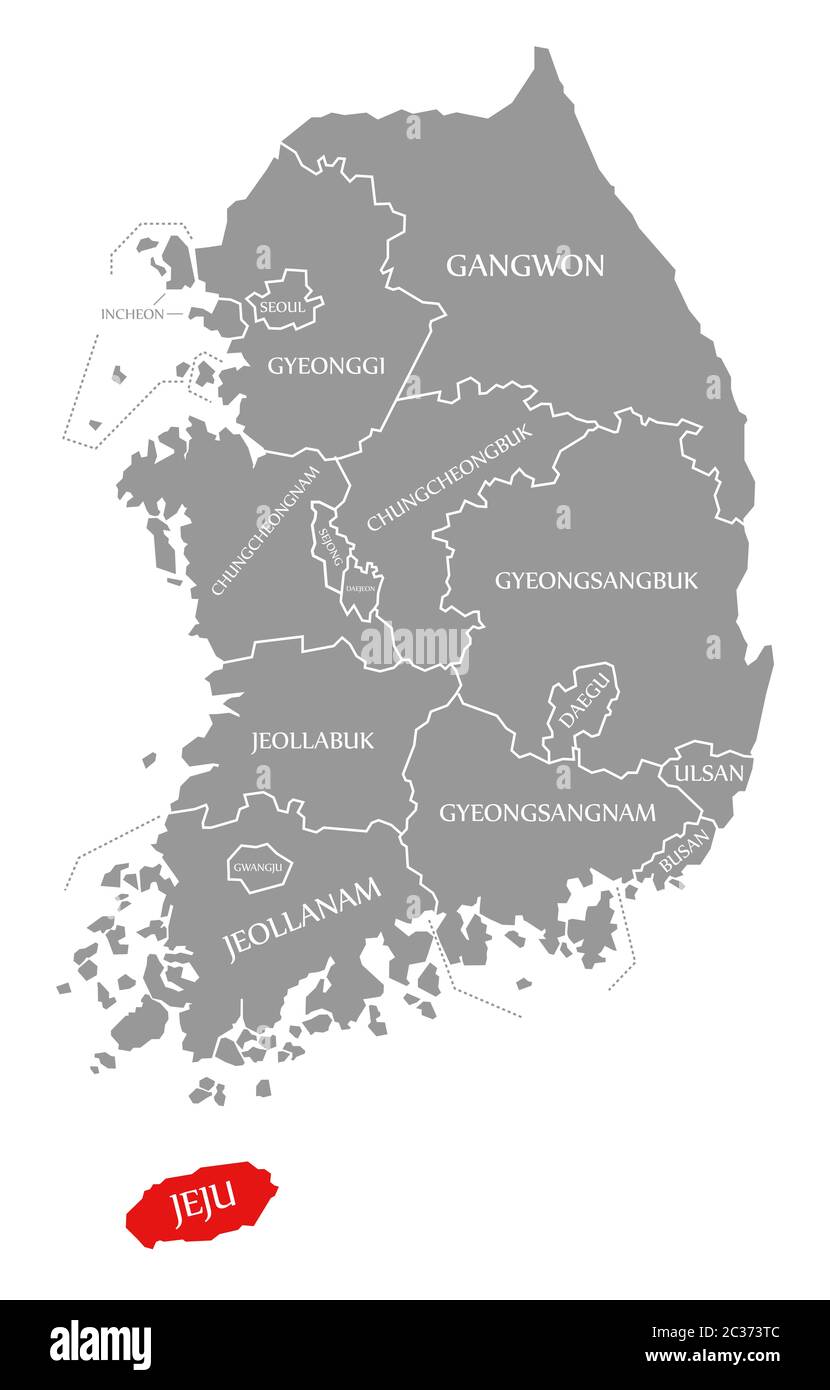 Jeju map hi-res stock photography and images - Alamy