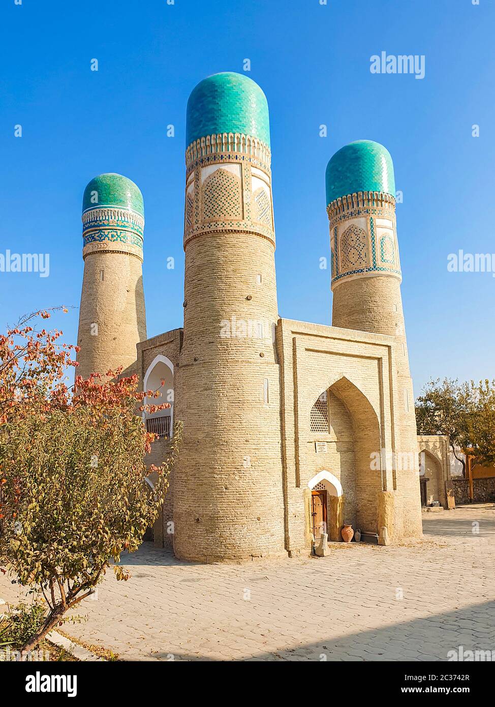 Central Asia. Uzbekistan, Bukhara city Ancient architecture Stock Photo ...