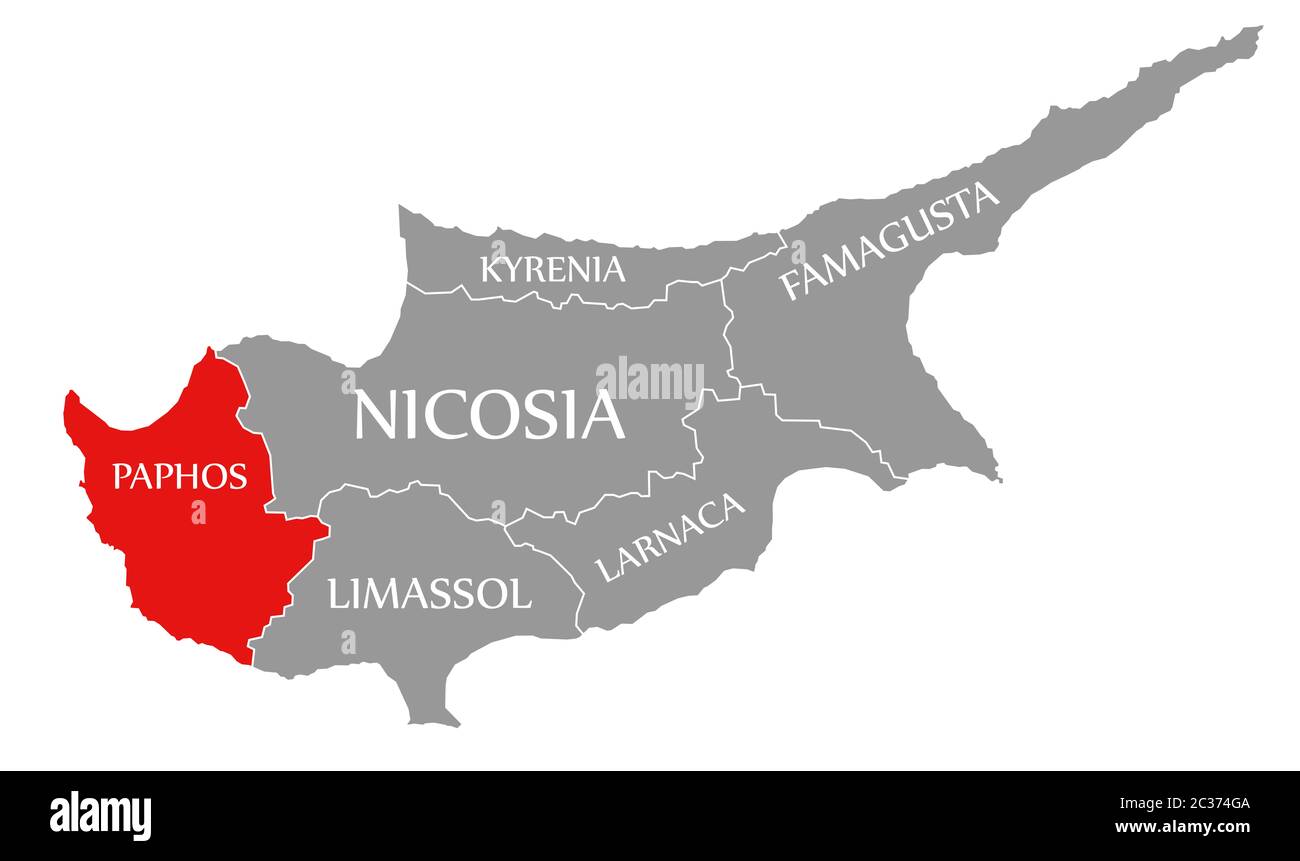 Map of paphos hi-res stock photography and images - Alamy