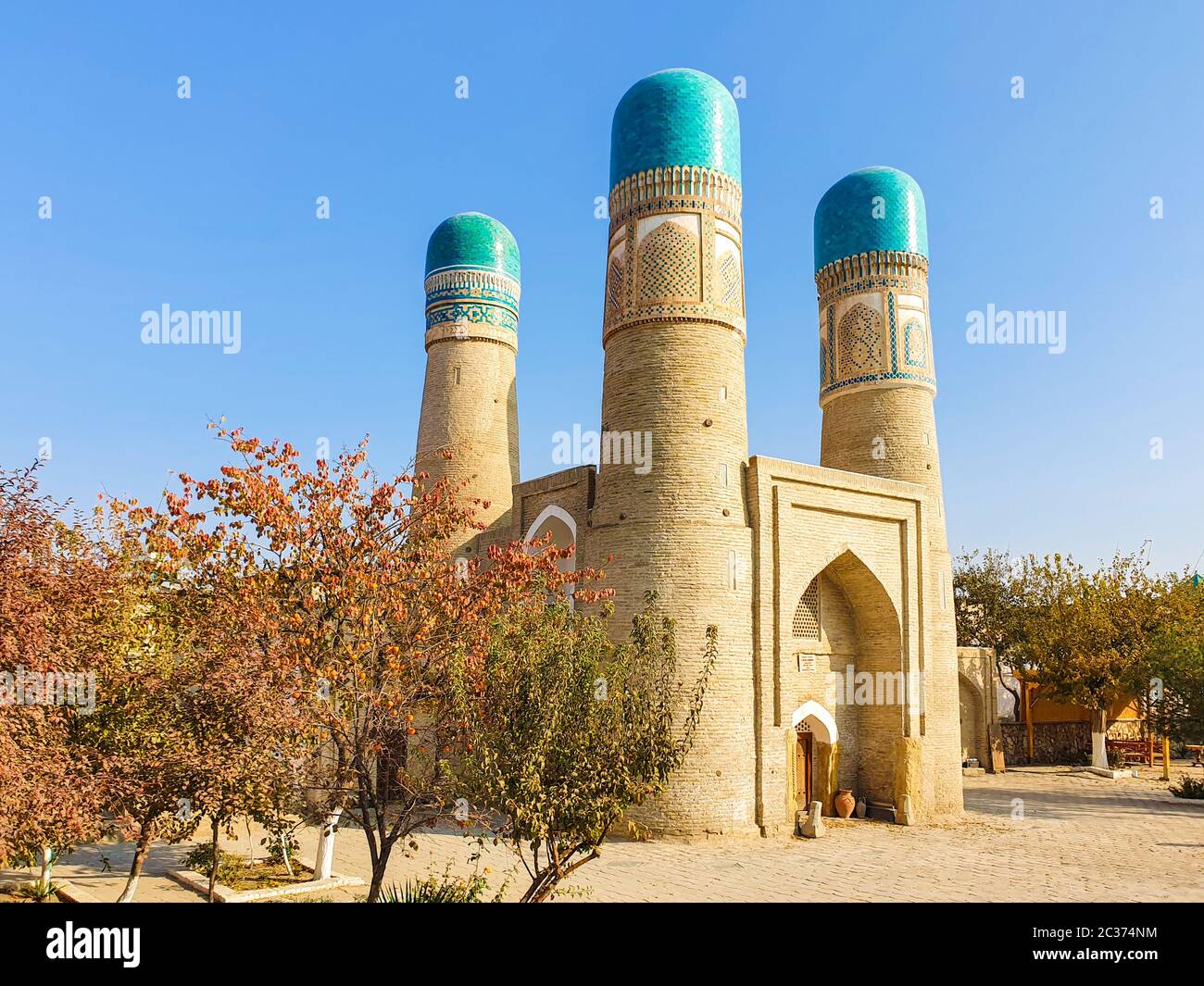 Central Asia. Uzbekistan, Bukhara city Ancient architecture Stock Photo ...