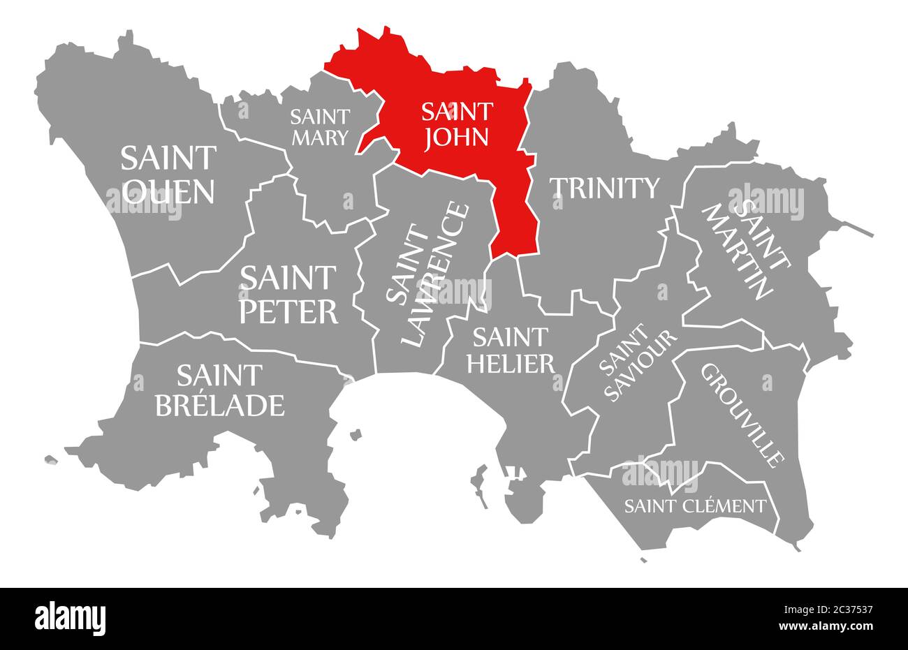 Saint john trip map hi-res stock photography and images - Alamy