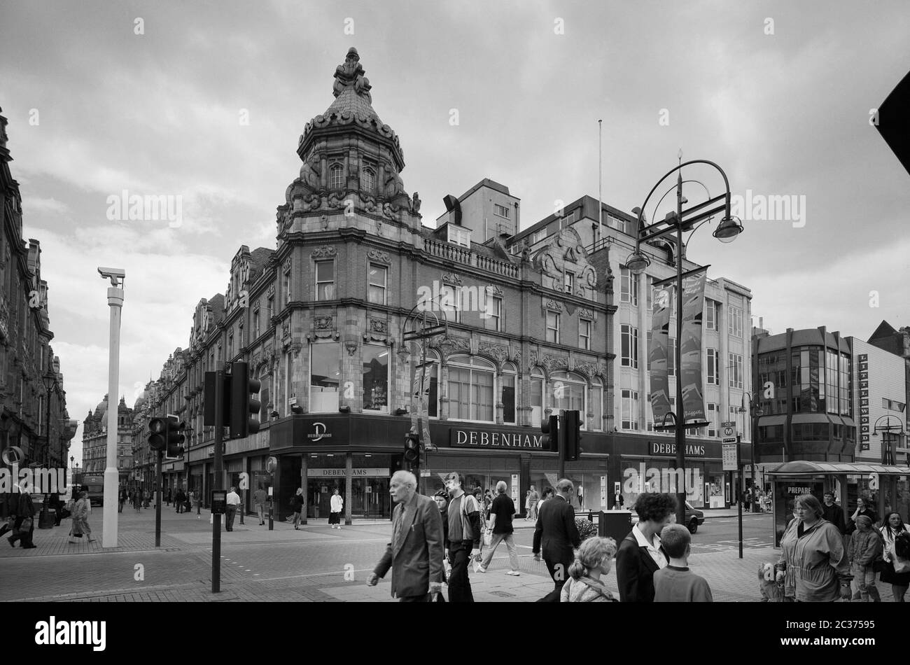 Briggate, leeds Black and White Stock Photos & Images - Alamy