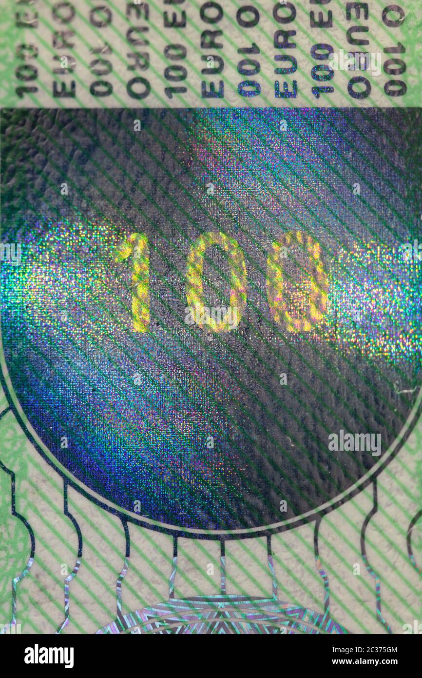 closeup of 100 euro banknote Stock Photo - Alamy