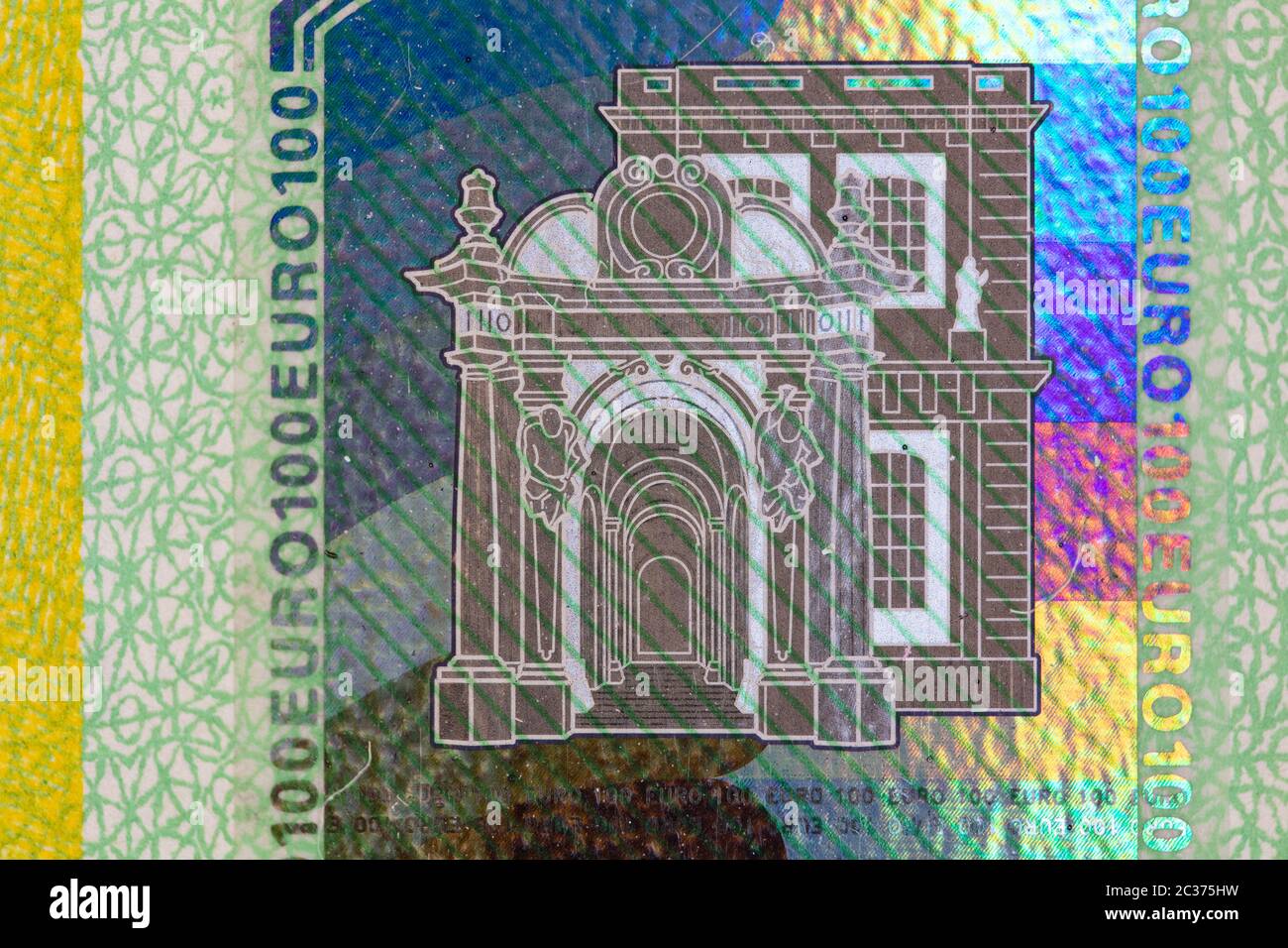 closeup of 100 euro banknote Stock Photo - Alamy