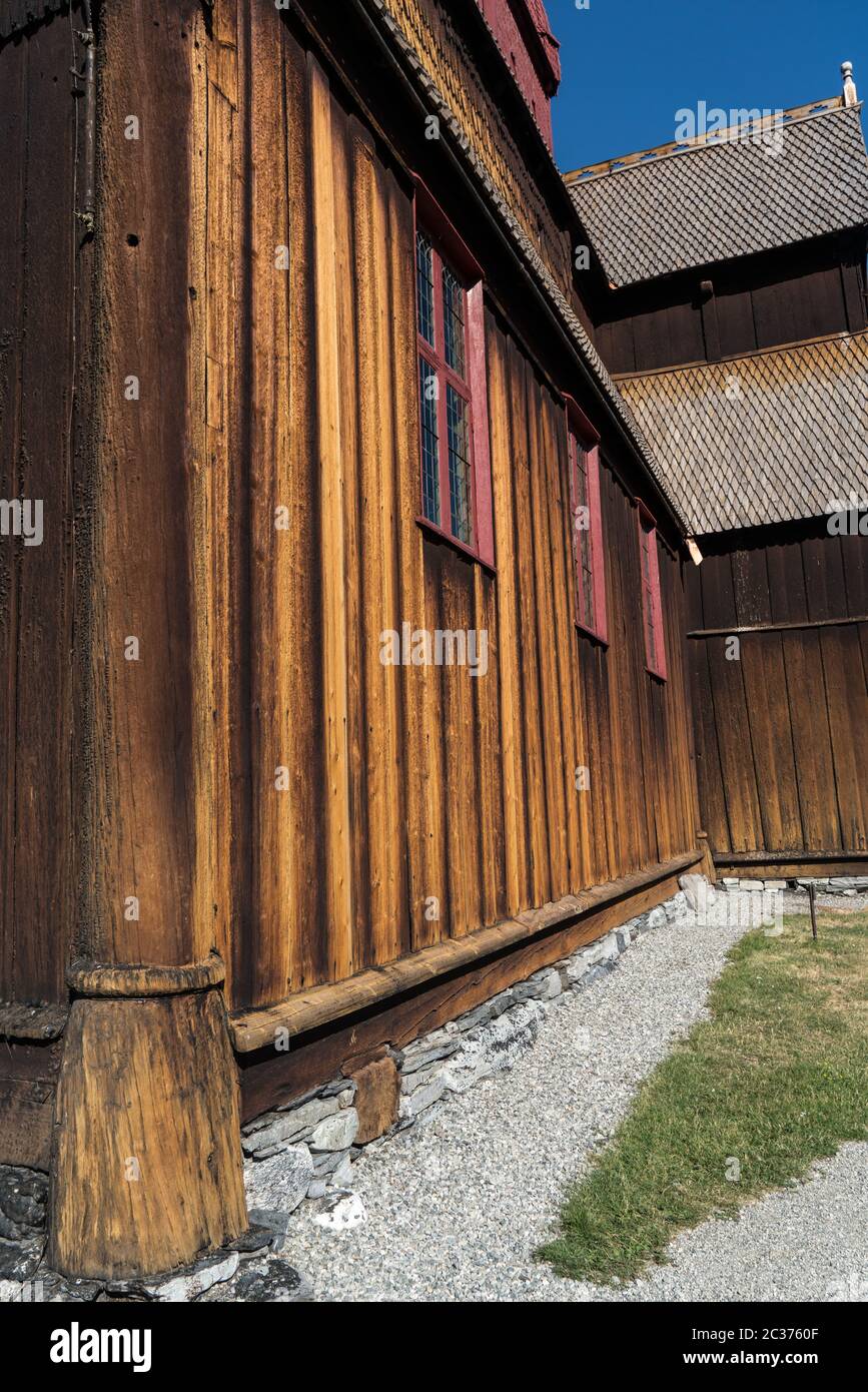 Stave church in Ringebu, Norway Stock Photo - Alamy