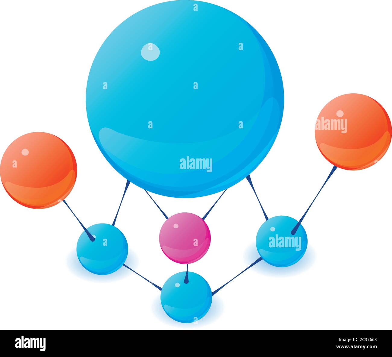 Molecule model icon, isometric style Stock Vector Image & Art - Alamy