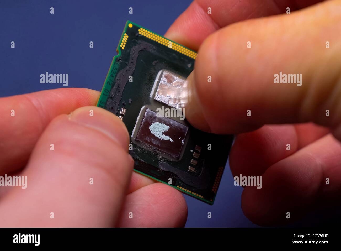 Installing central processor hi-res stock photography and images - Alamy