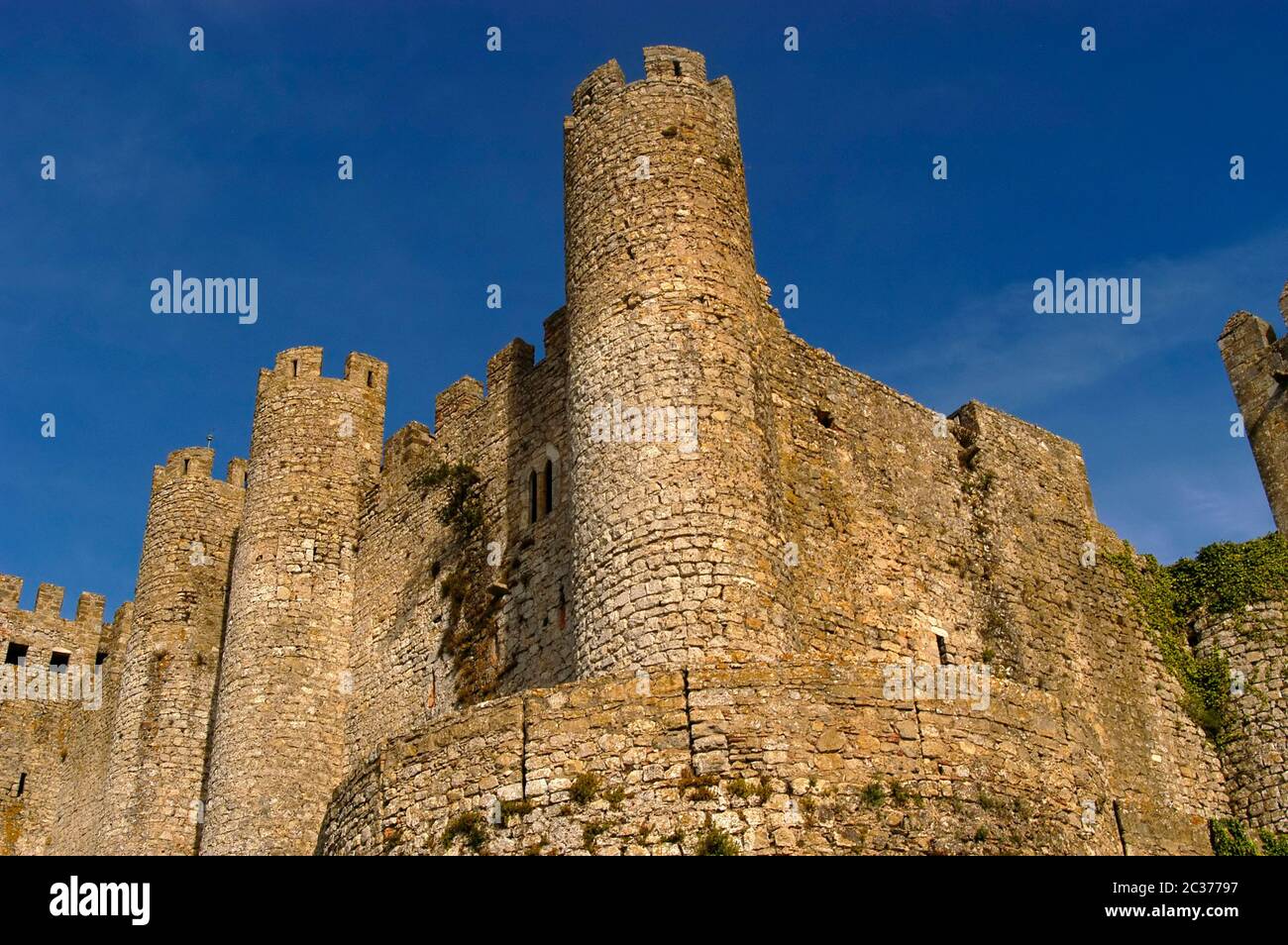 ancient portuguese castle at Obidos old town Stock Photo - Alamy