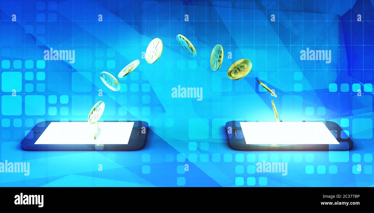 Easy E-Payment App on Smartphone Using Financial Apps Stock Photo - Alamy