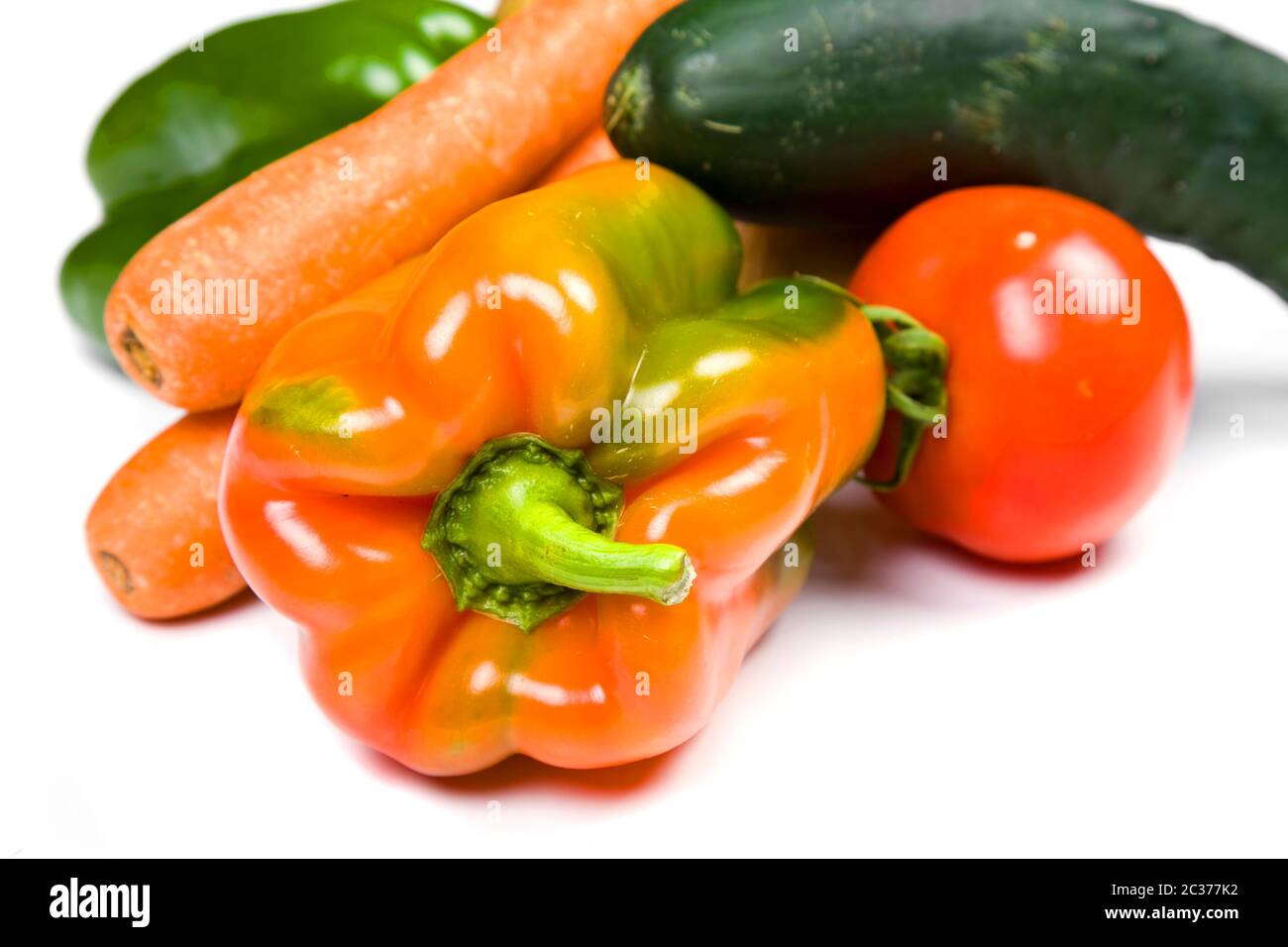 set of different vegetables isolated on white Stock Photo - Alamy