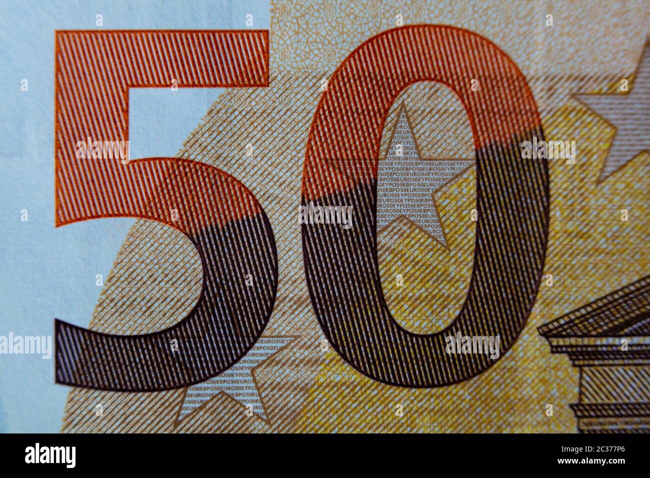 closeup of 50 euro banknote Stock Photo - Alamy