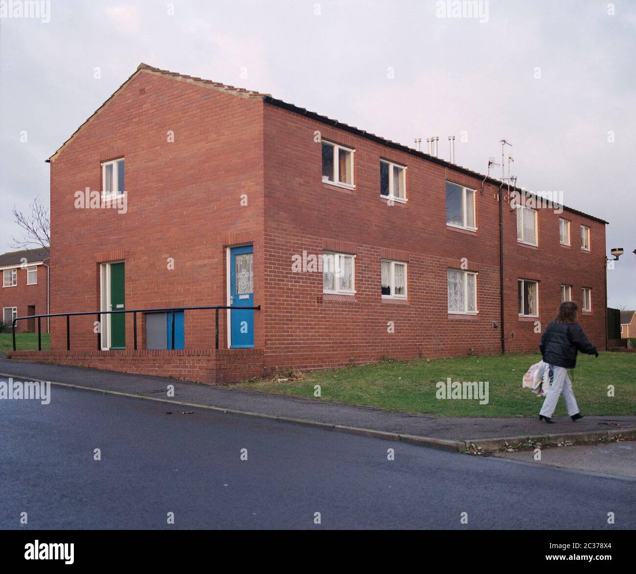 1996, Local authority Housing At Whitby, north Yorkshire, east coast ...