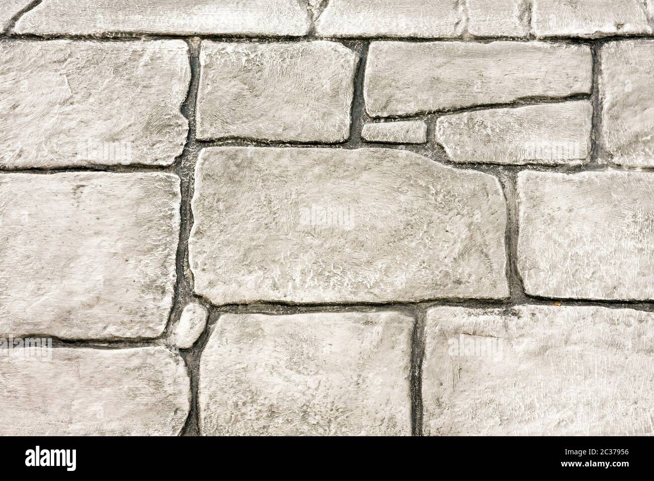 Wall made from white natural stone bricks Stock Photo - Alamy