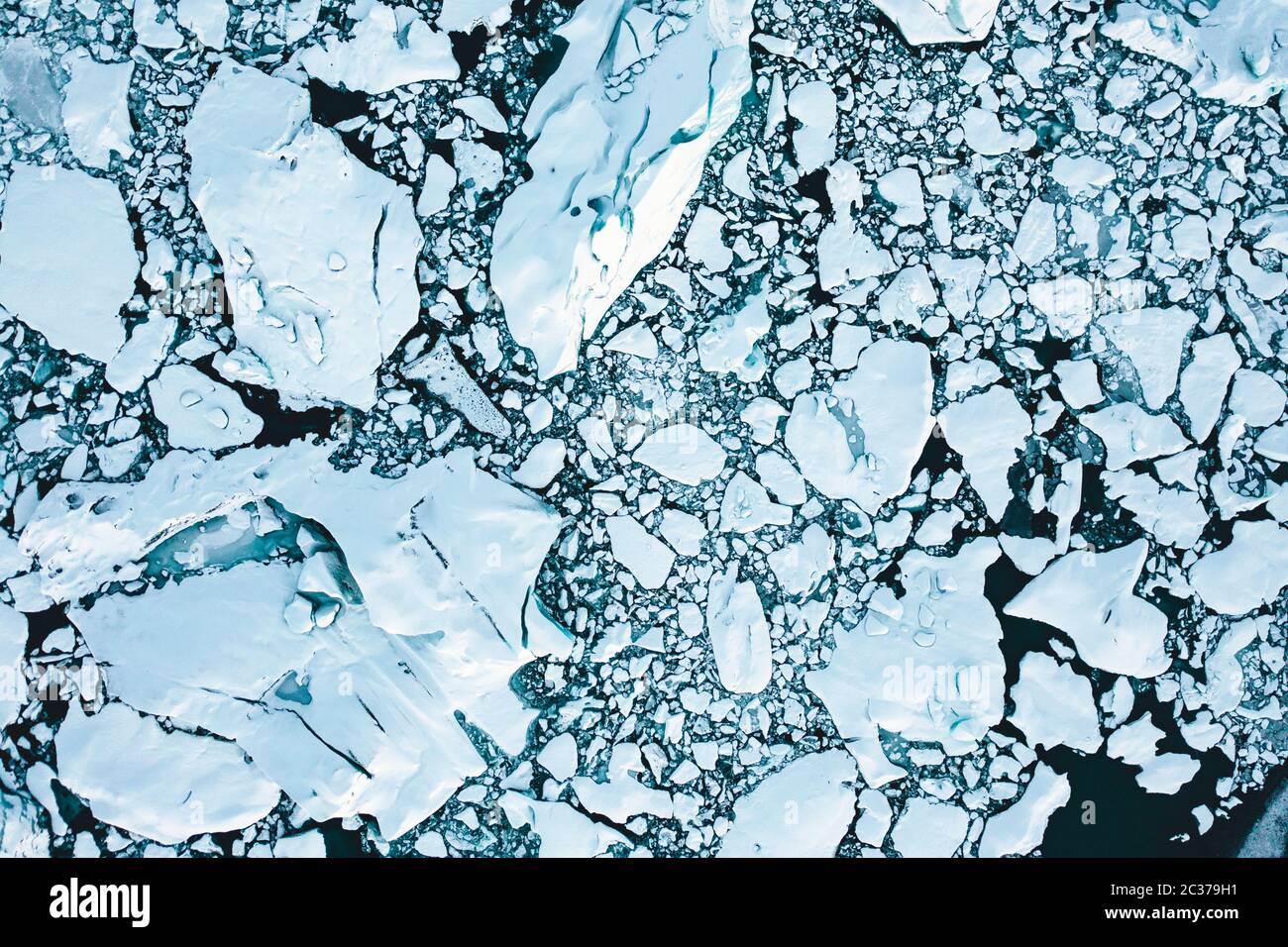 Aerial ice lake overhead view hi-res stock photography and images - Alamy