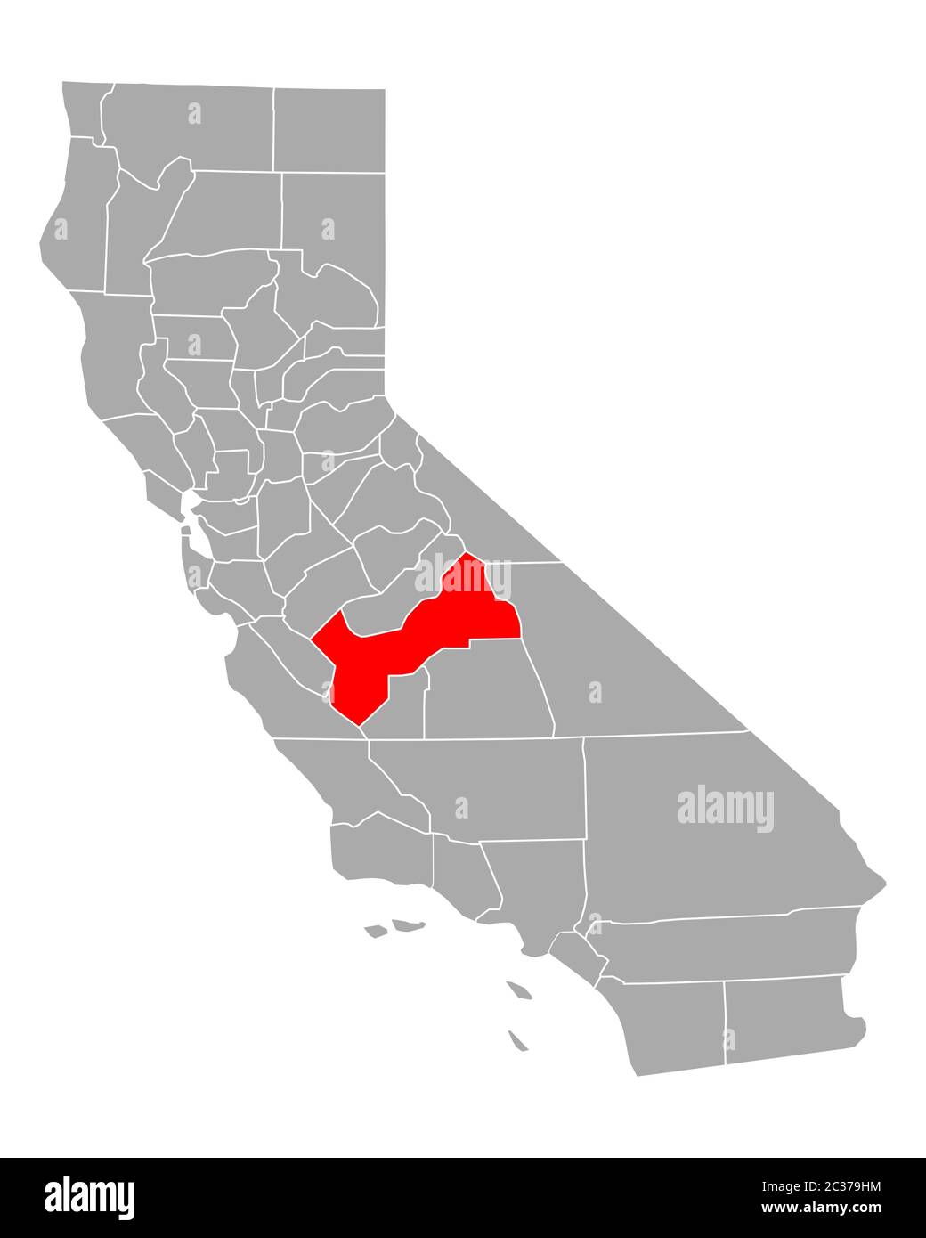 Map of fresno hi-res stock photography and images - Alamy