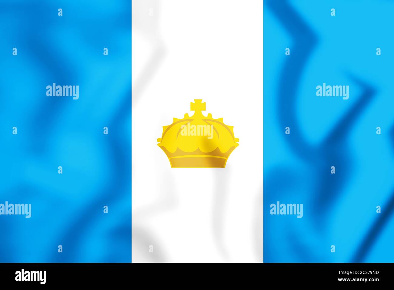 3D Flag of Ulyanovsk, Russia. 3D Illustration Stock Photo - Alamy
