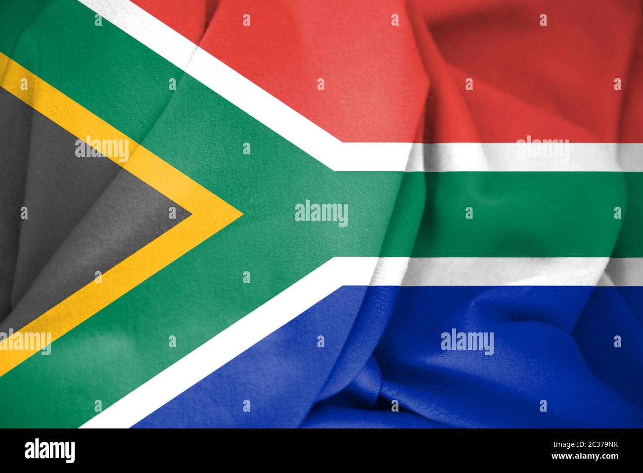 3D Flag of the South Africa. 3D Illustration Stock Photo - Alamy