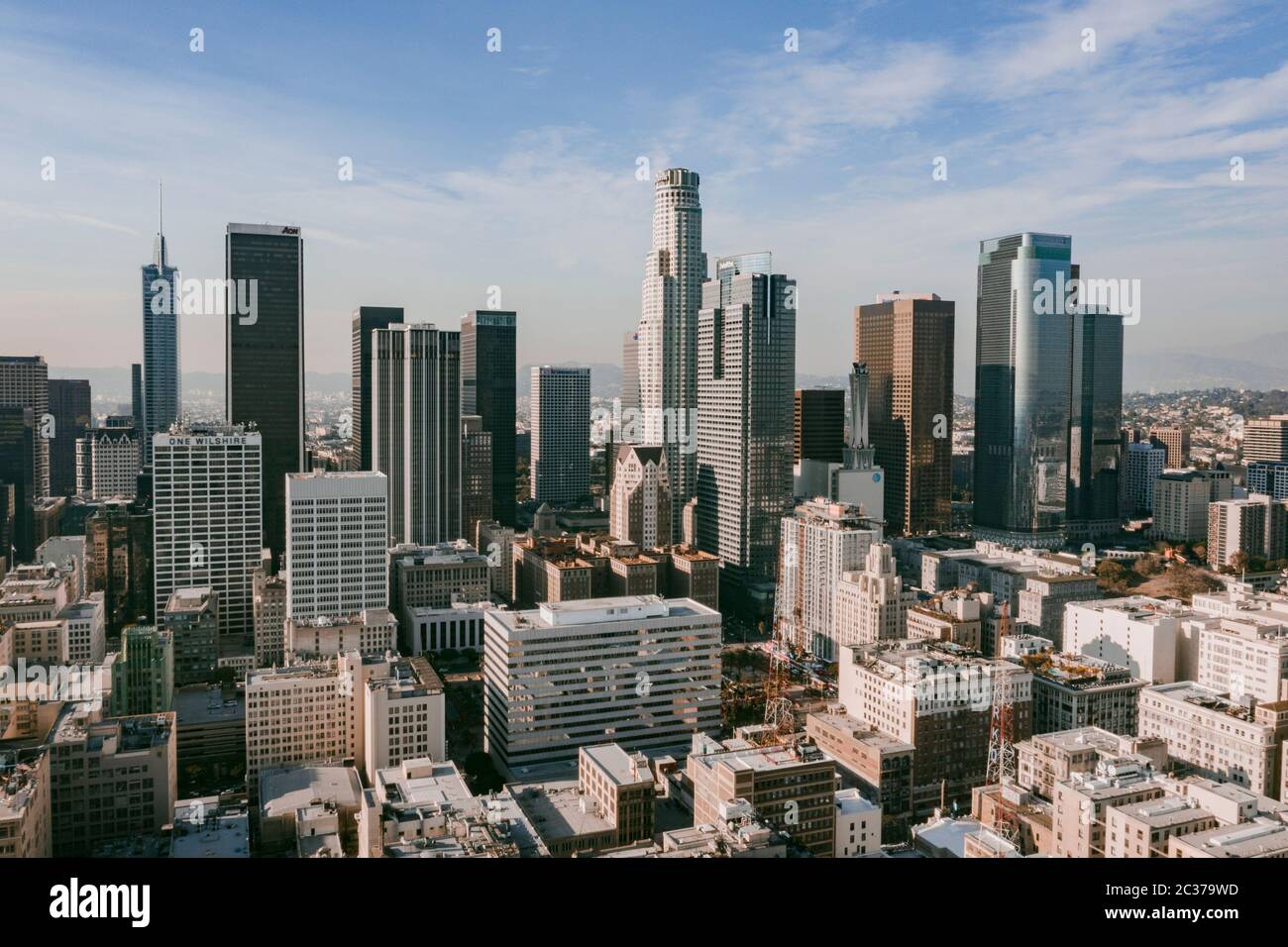 Los angeles helicopter view hi-res stock photography and images - Alamy