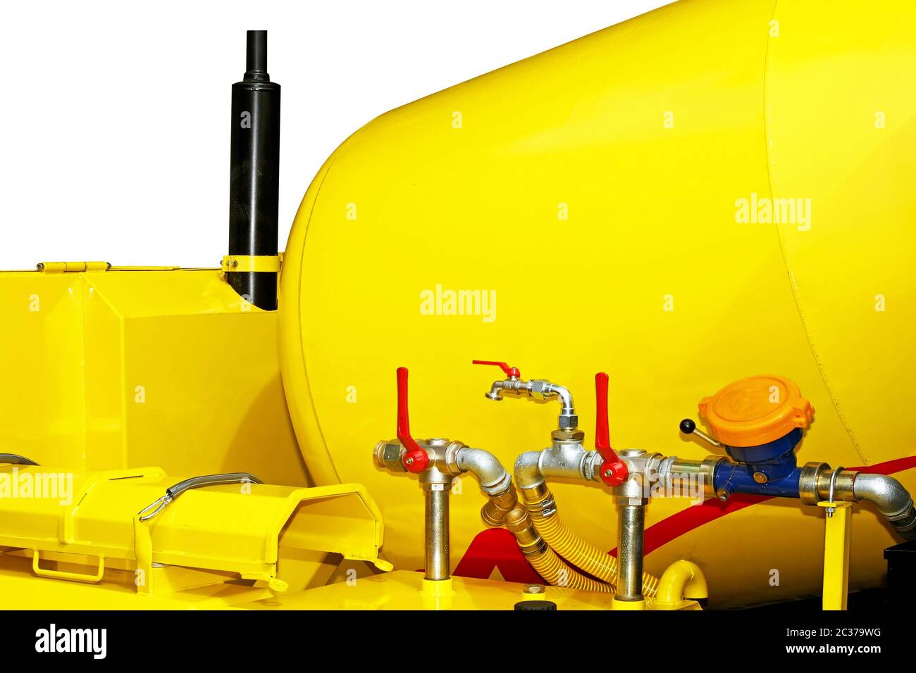 Yellow concrete mixer hi-res stock photography and images - Alamy