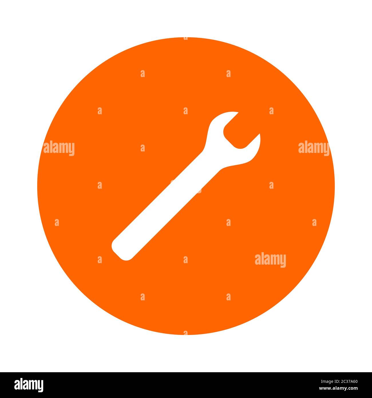 Wrench and circle Stock Photo - Alamy