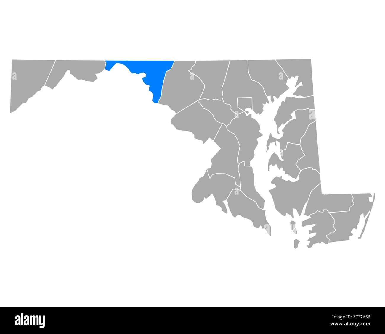 Map of Washington in Maryland Stock Photo - Alamy