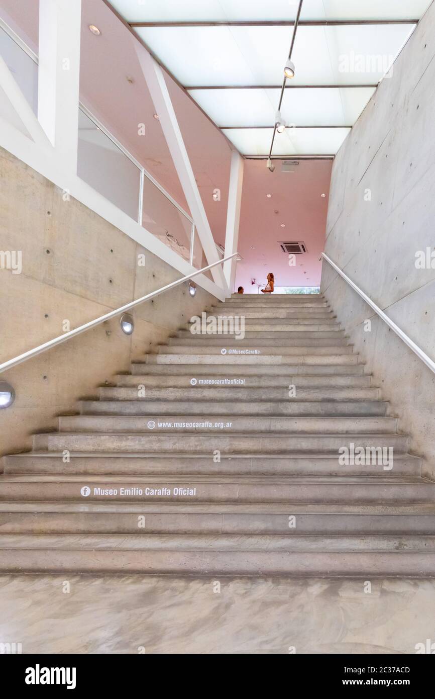 Argentina Cordoba staircase of the Emilio Caraffa museum Stock Photo ...