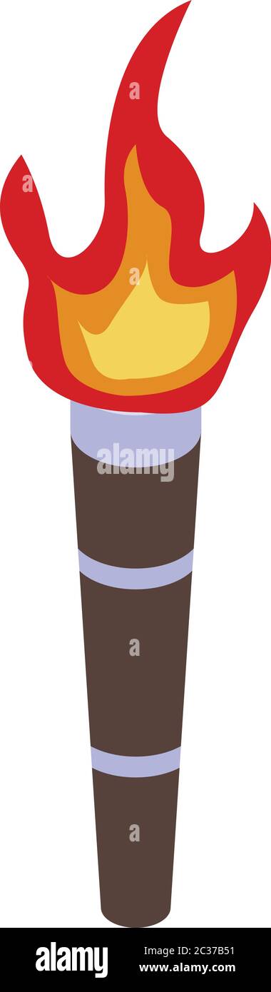 Pirate torch icon, isometric style Stock Vector Image & Art - Alamy