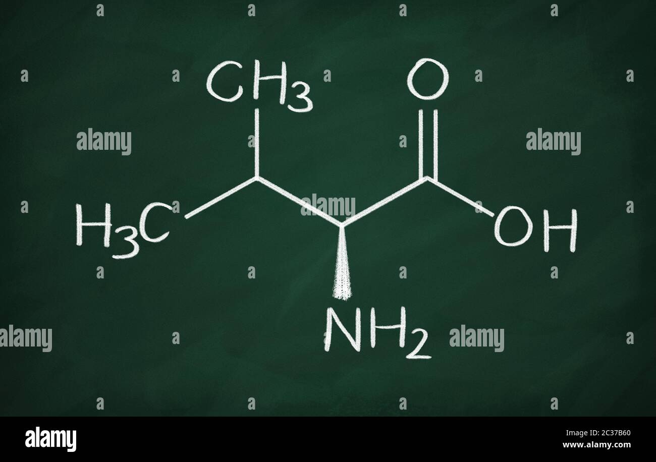 Chemical formula of Valine on a blackboard Stock Photo - Alamy